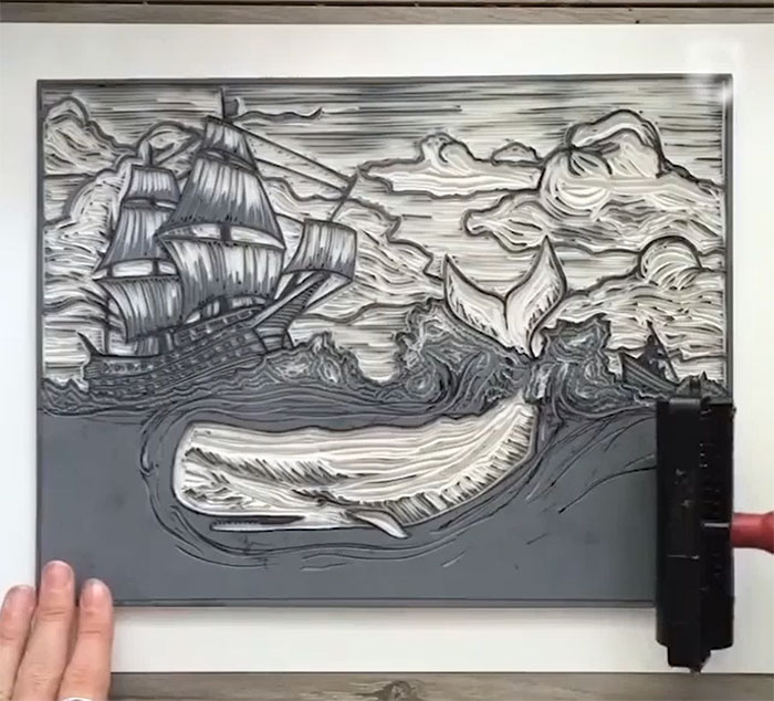 Relief Printing Art Bored Panda