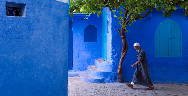 This Old Town In Morocco Is Covered In Blue Paint | Bored Panda