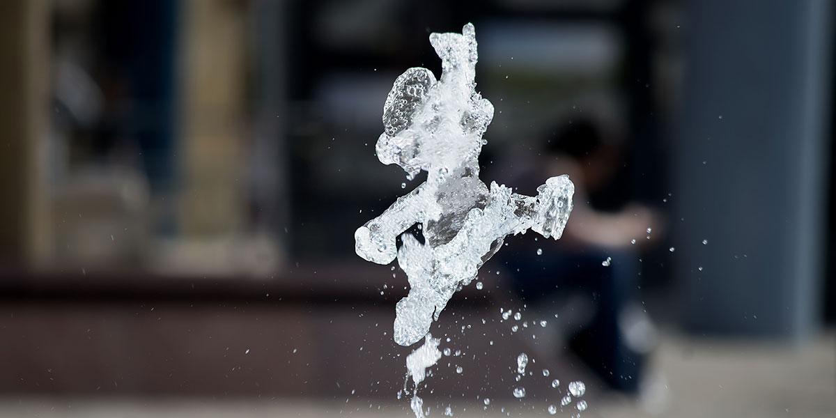 I Capture Super Mario Characters In Water | Bored Panda