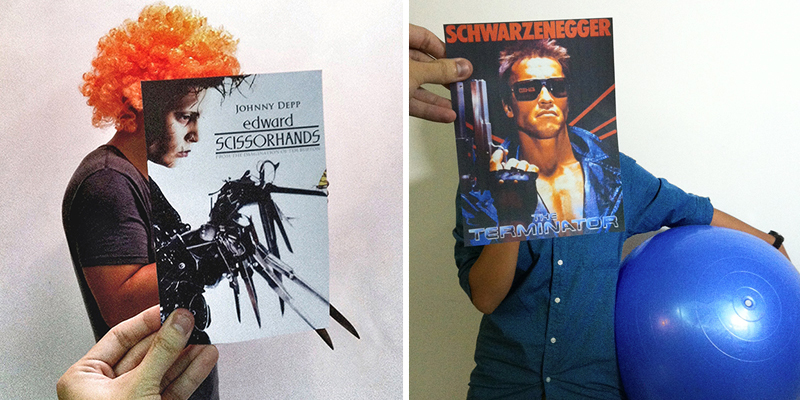 Guy Mashes Famous Movie Posters With Real People | Bored Panda