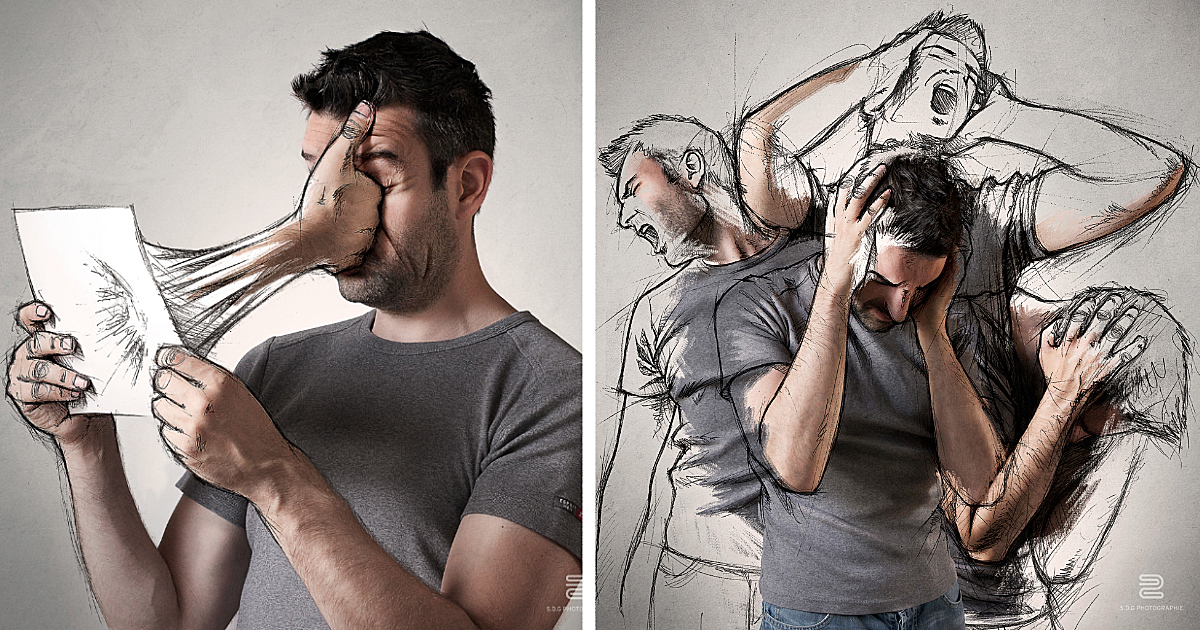 I Sketch On My Photos To Illustrate My Life