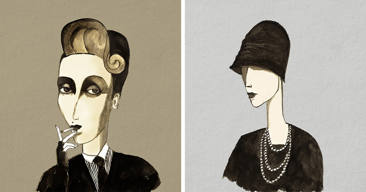 My Collection Of Ink Portraits Based On Famous Women | Bored Panda