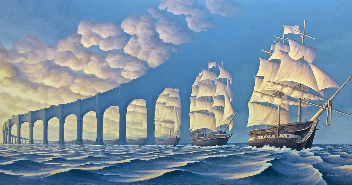 25 Optical Illusion Art Pieces Made By Rob Gonsalves Bored Panda