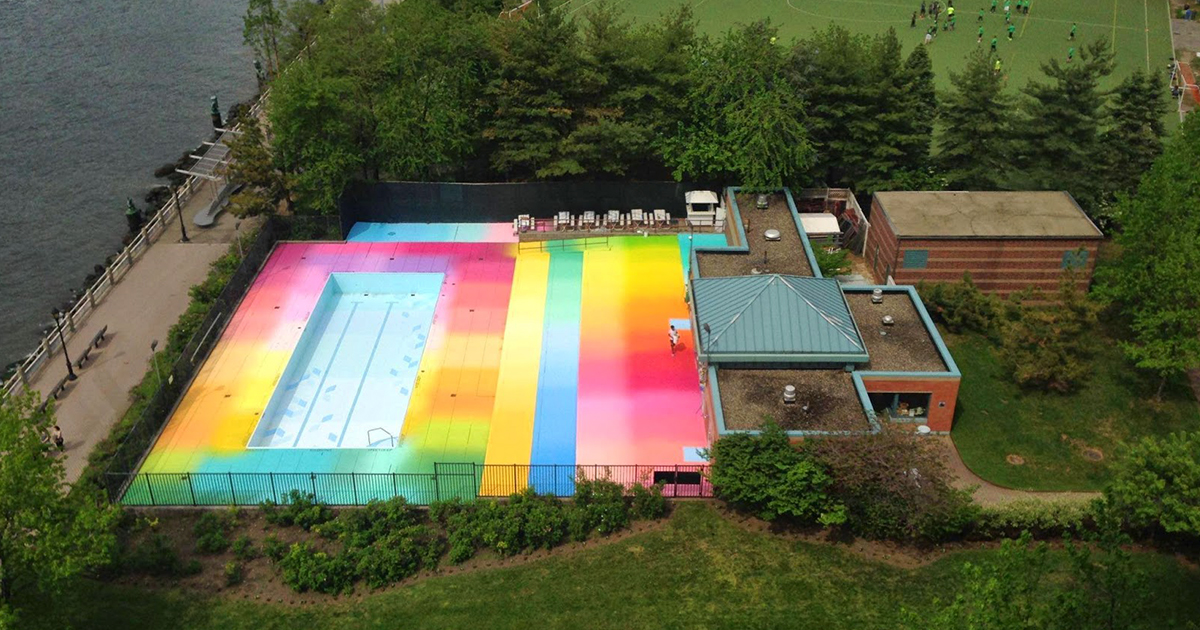 I Used 120 Gallons Of Paint To Revive An Abandoned Pool On Roosevelt ...