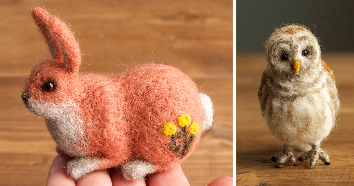 Fiber Into Form: I Felt Realistic Animals From Wool | Bored Panda