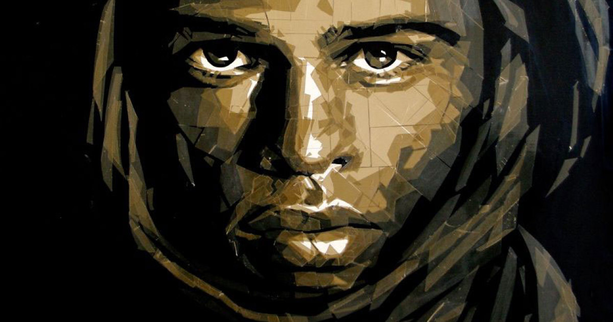 Artist Uses Packing Tape To Create Beautiful Portraits Of Moroccan ...