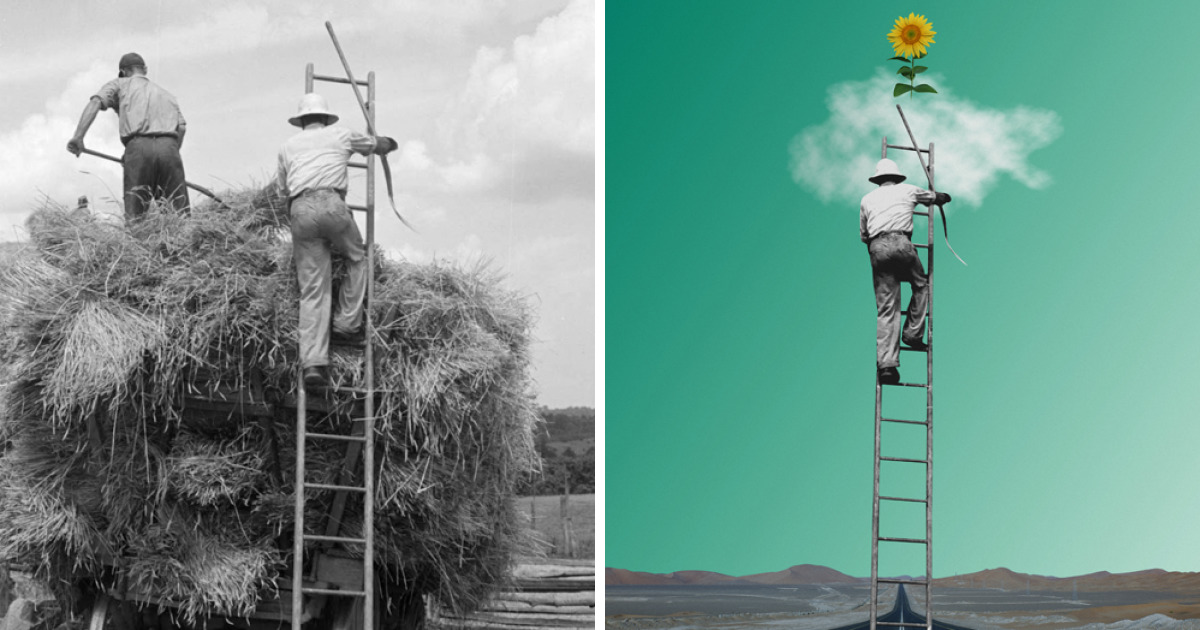 I Turn Old Photos Into Modern Illustrations | Bored Panda