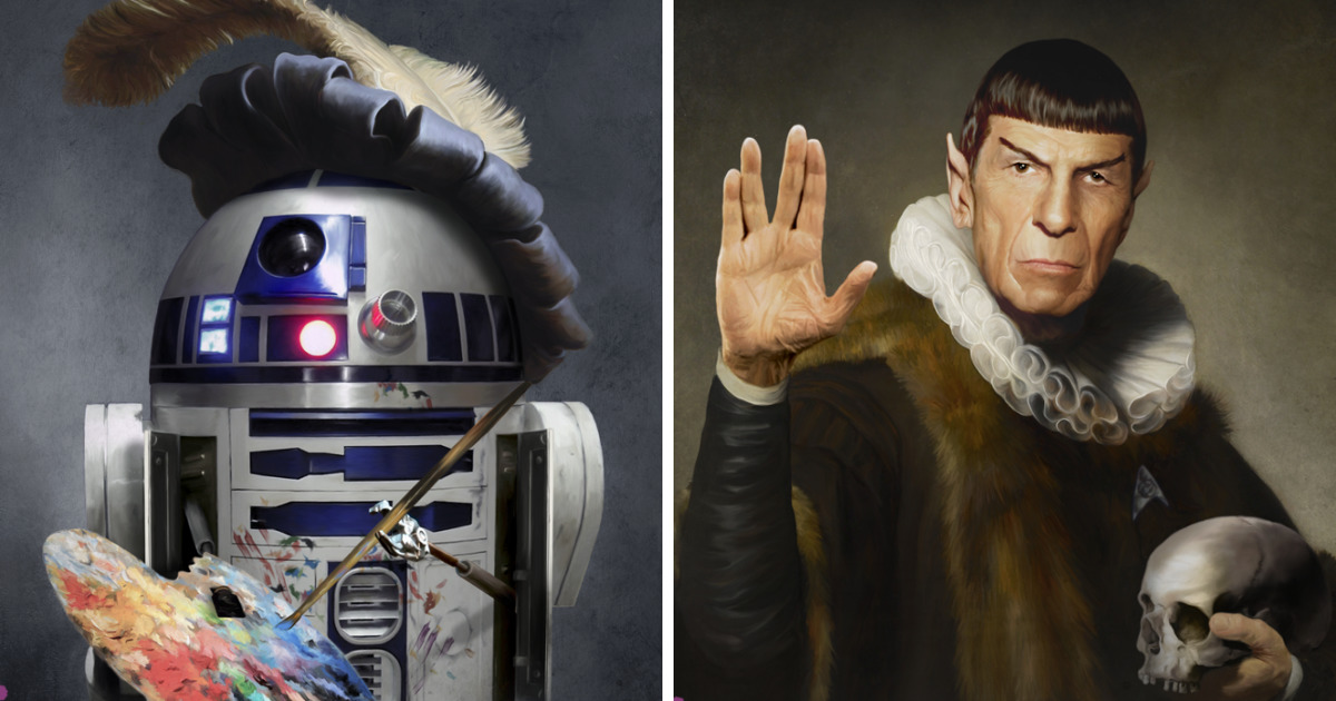 I Merge Famous Movie Characters With Iconic Paintings | Bored Panda