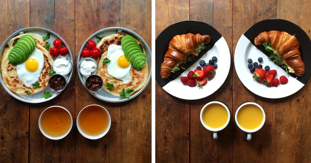 Loving Man Makes Symmetrical Breakfasts For His Boyfriend Every Morning ...