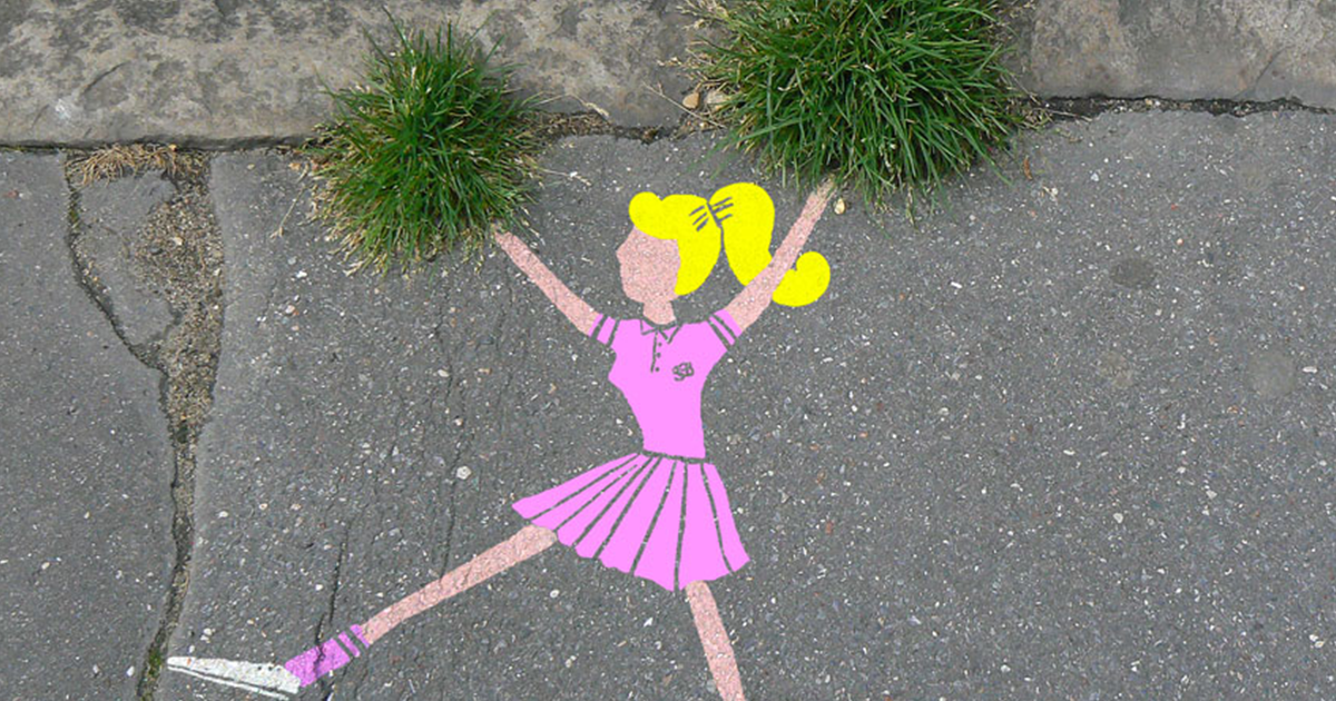Artist Adds Fun Doodles To The Streets Of Paris | Bored Panda