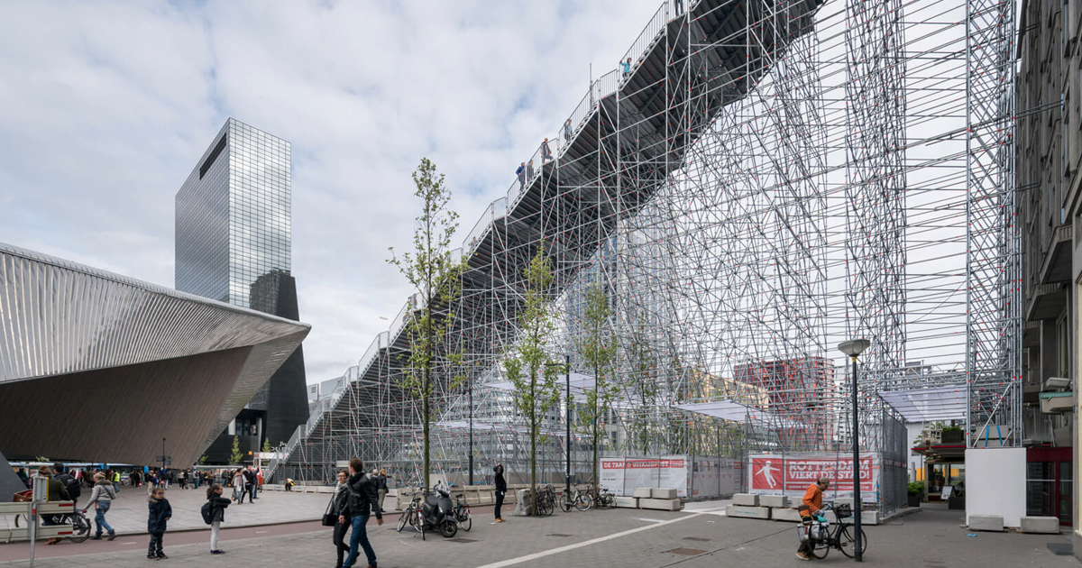MVRDV’s Gigantic Scaffold Staircase In Rotterdam Just Opened To Public ...