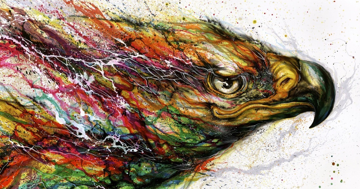 Splattered-Ink Paintings Where I Turn Chaos Into Art | Bored Panda
