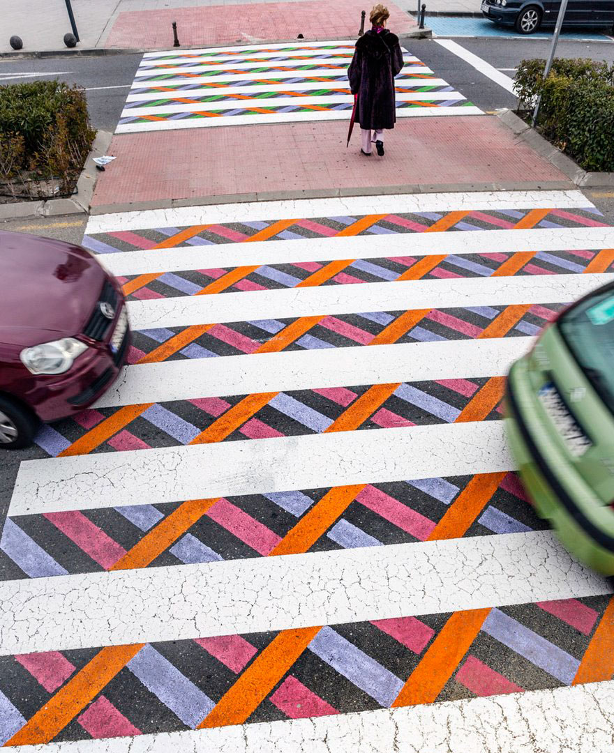 Madrid s Crosswalks Turned Into Colorful Works Of Art By Bulgarian