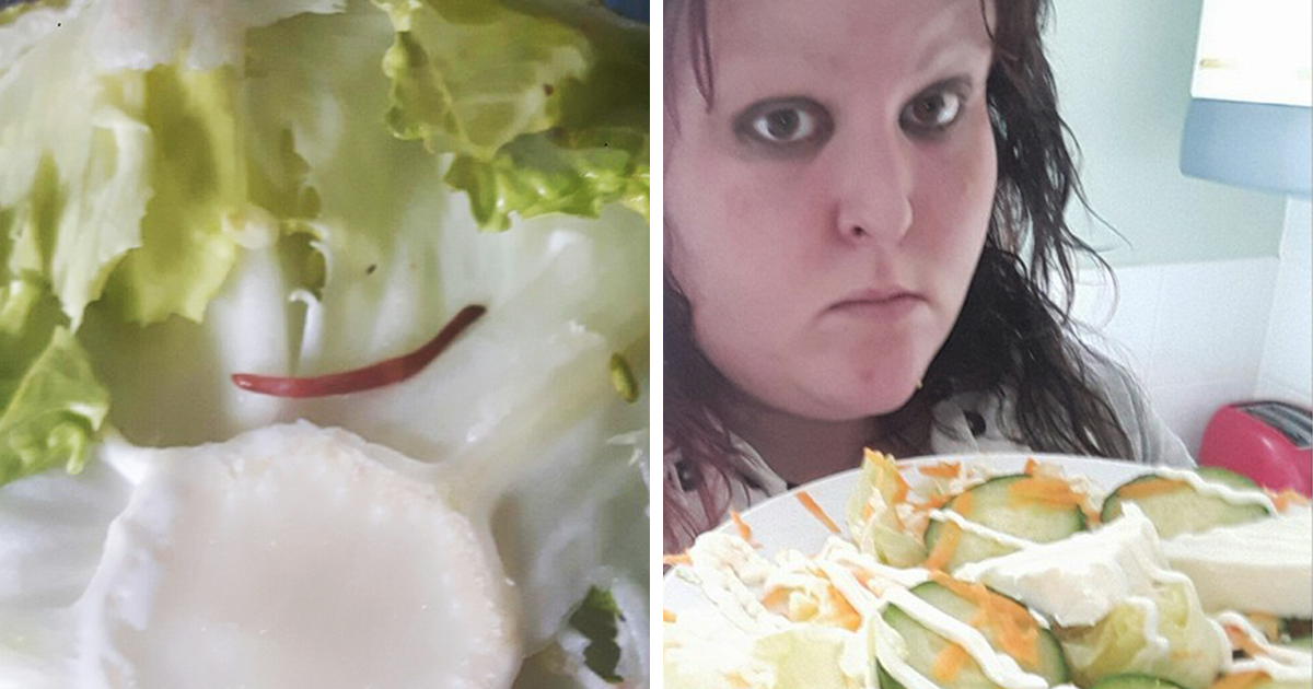 Woman Complains About A Worm In Her Lettuce, Supermarket Responds ...
