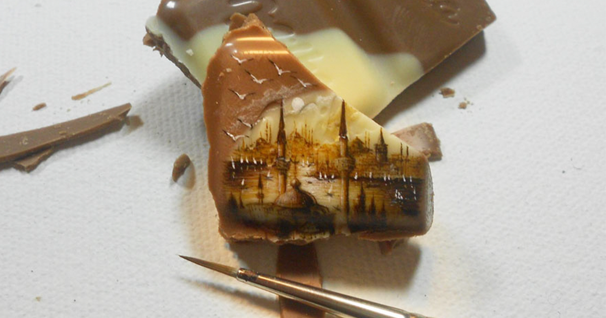 Turkish Artist Paints Unbelievably Tiny Paintings Onto Small Objects ...