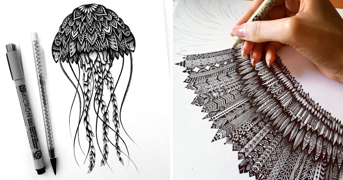 I Am Obsessed With Drawing Super Detailed Art (Part 2) | Bored Panda