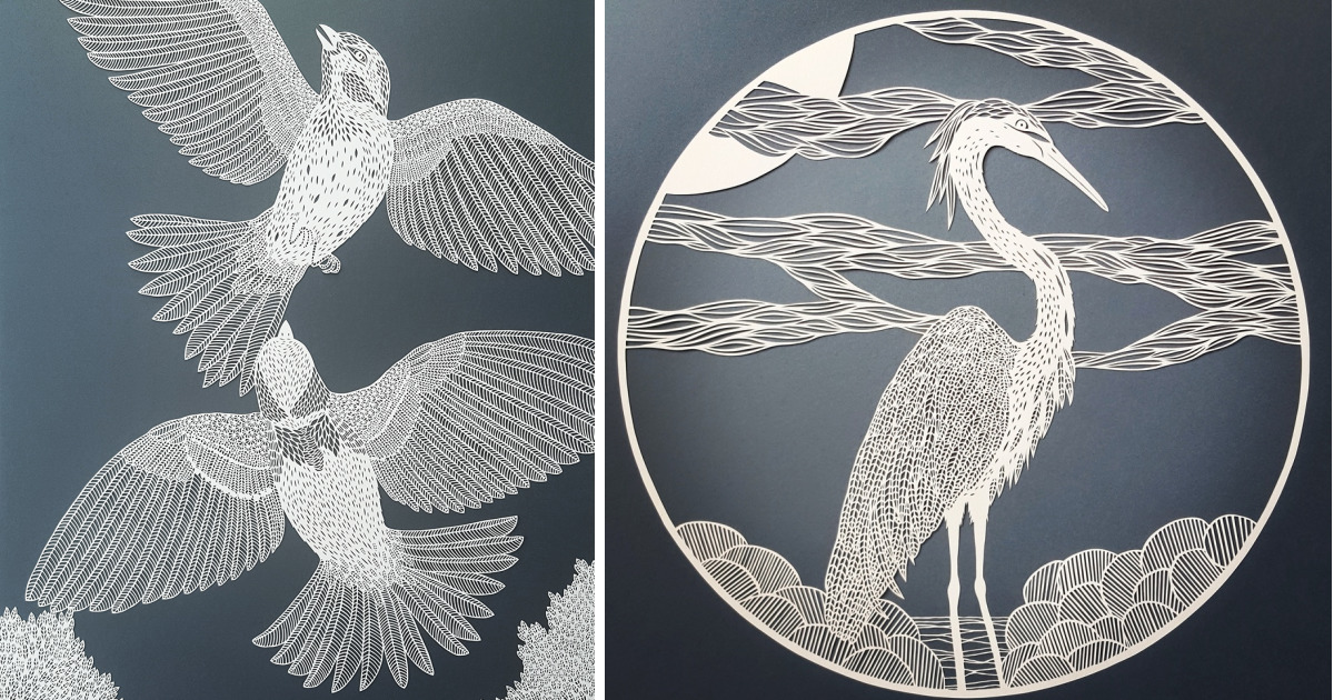 I Hand-Cut Intricate Paper Artwork Inspired By Nature And Architecture ...