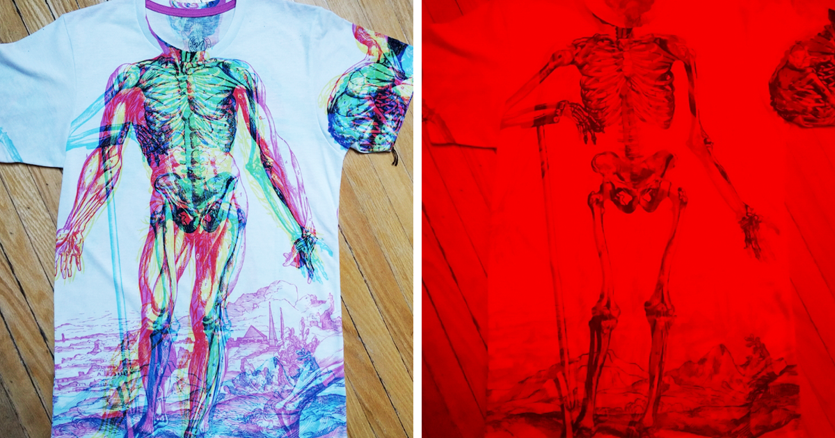 This Anatomy T-Shirt Reveals Different Layers Of The Human Body Under ...