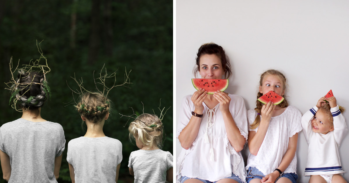 Mother Of Two Takes Adorable Photos Of Herself And Her Daughters In ...
