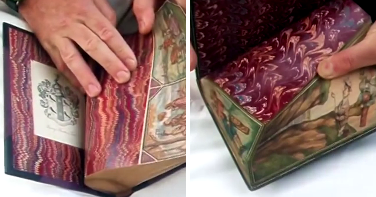 Hidden Paintings In Old Books | Bored Panda