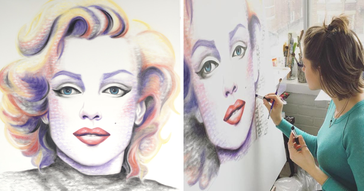 Kissed Art: I Use Only Lipsticks To Create These Paintings | Bored Panda