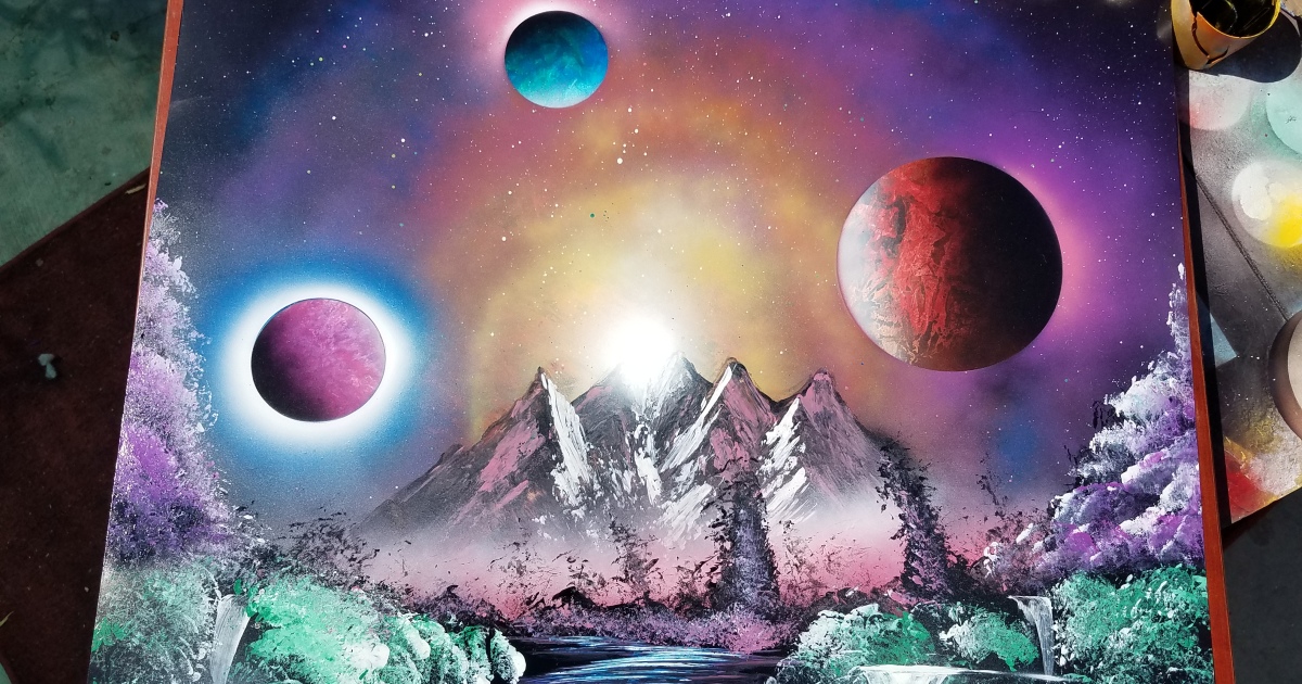 I Create These Artworks Using Spray Paint | Bored Panda