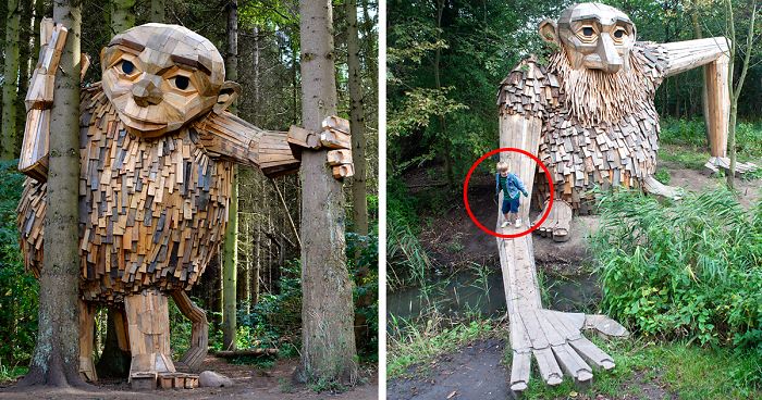 I Hide Giants That I Make From Wood In The Wilderness Of Copenhagen ...