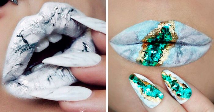 Marble Lips Are The Newest Makeup Trend Going Viral On Instagram ...