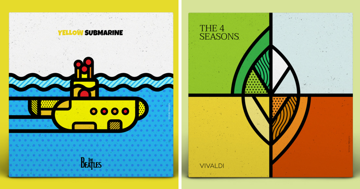 I Reimagined Covers Of Classic And Newer Iconic Albums And Music ...