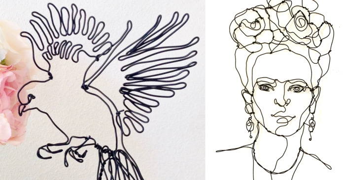 I “Draw” Using Wire | Bored Panda