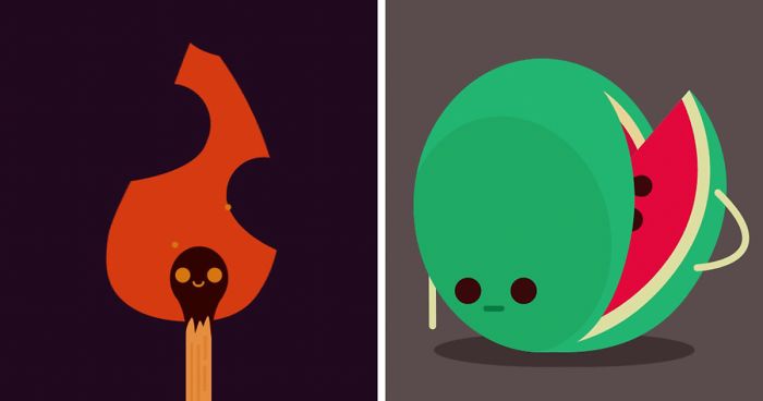 I Create Perfectly Looped Gifs With Punny Captions | Bored Panda