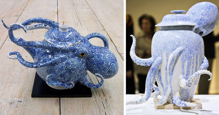 Half-Octopus, Half-Pottery: Japanese Artist Creates Ceramics That Blur ...