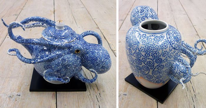 Half-Octopus, Half-Pottery: Japanese Artist Creates Ceramics That Blur ...