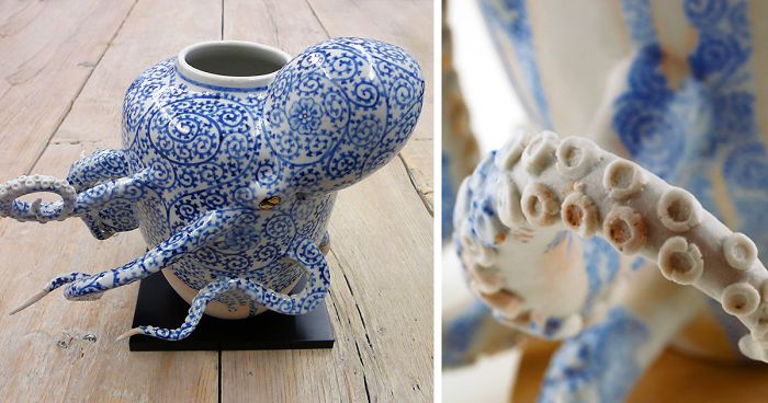 Half-Octopus, Half-Pottery: Japanese Artist Creates Ceramics That Blur ...
