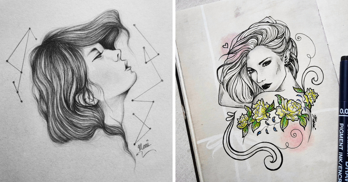 I Make Pencil Drawings Illustrating My Favorite Subject – People ...