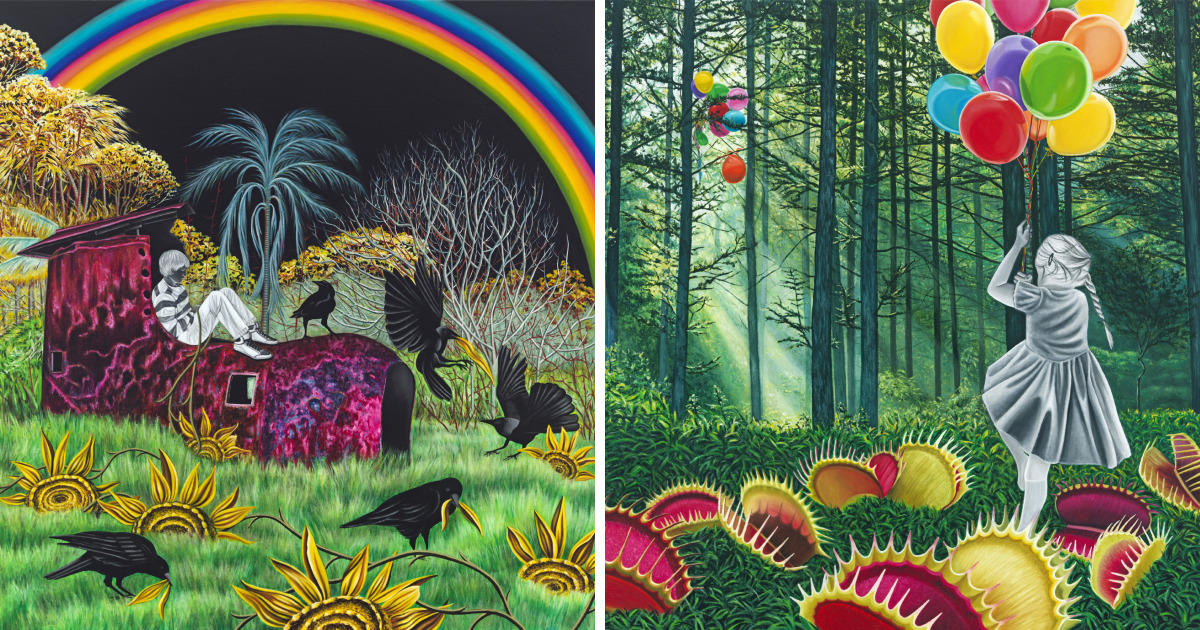 I Paint Nightmarish But Cute Dreamscapes | Bored Panda