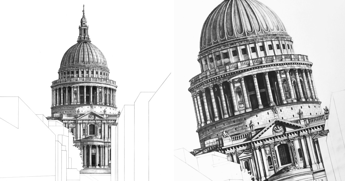 I Drew St Paul’s Cathedral In London From Different Perspectives ...