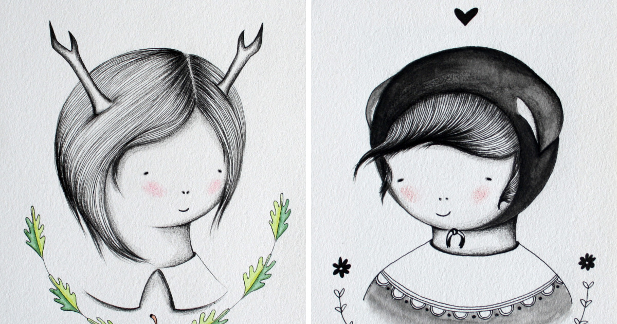 I Draw Illustrations Of Mysterious Girls | Bored Panda