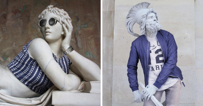 Classic Sculptures Get Dressed In Modern Clothes For ‘Hipsters In Stone ...