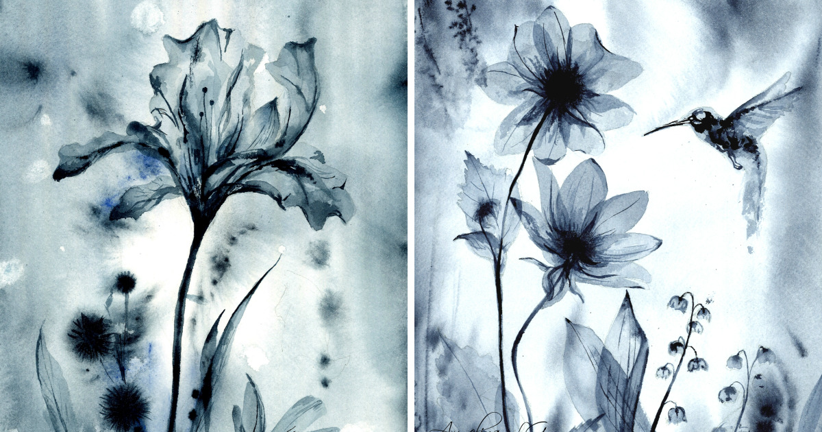 Radiography In My Watercolor Paintings | Bored Panda