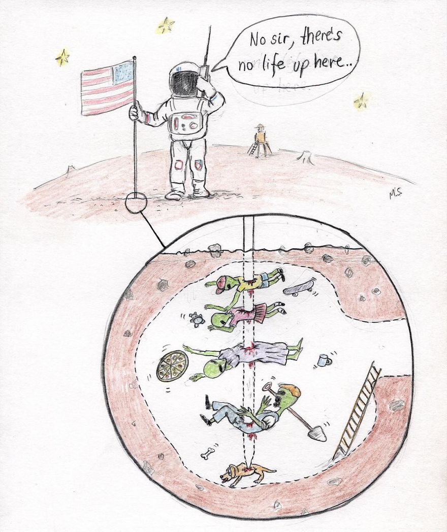 Artist Creates Black Humor Illustrations And They Will Disturb You ...