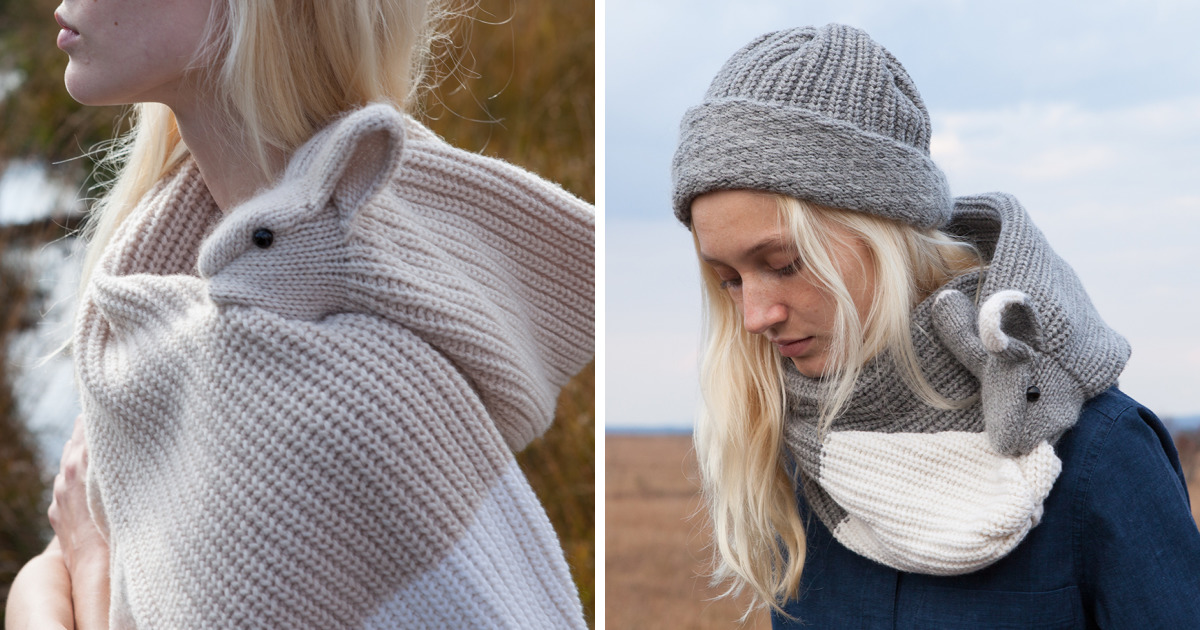 I’ve Knitted Wild Animal Scarves From Soft Lambswool | Bored Panda