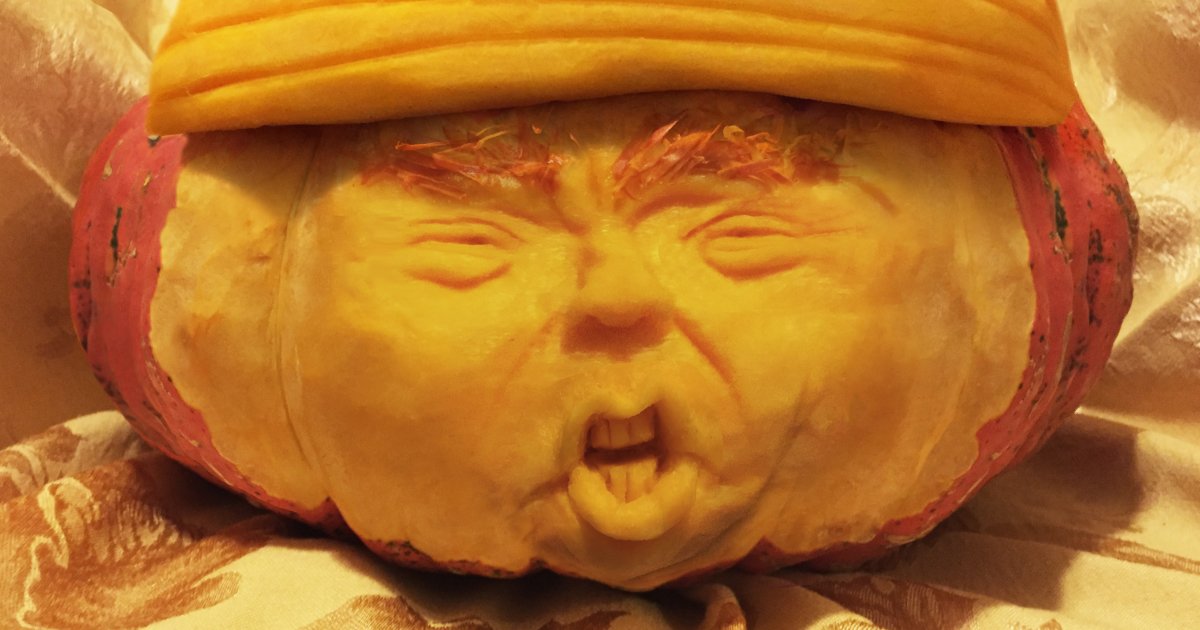I Carved Donald J. Trumpkin | Bored Panda