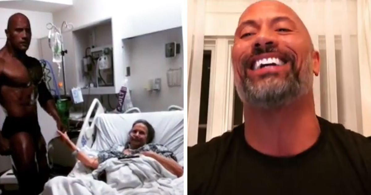 This Sick Grandma Brought A Sexy Cutout Of ‘The Rock’ To The Hospital ...