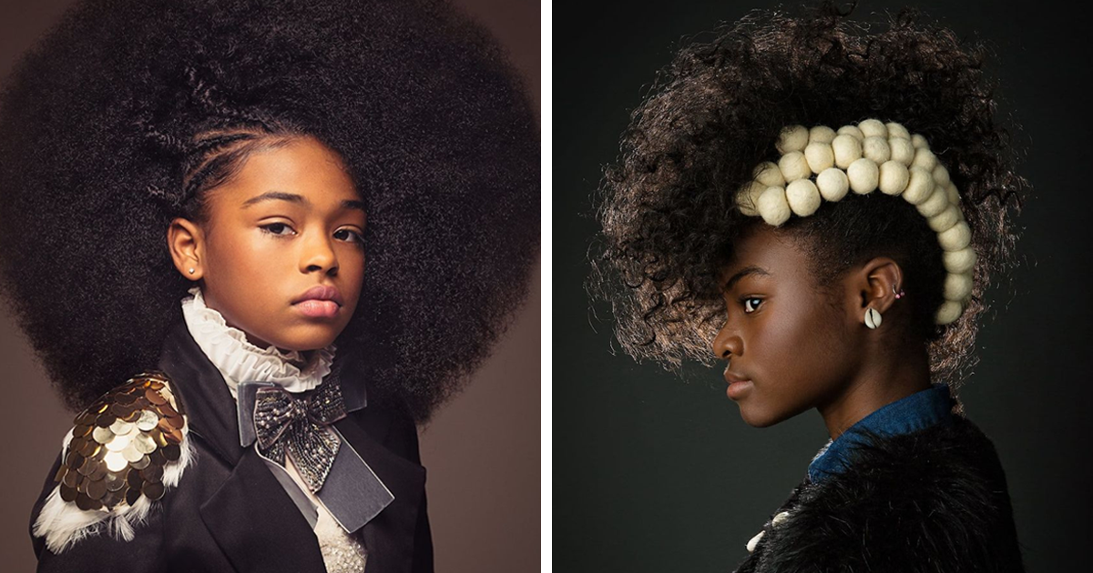 Baroque-Inspired Portraits Of Black Girls Show The Beauty Of Afro Hair ...