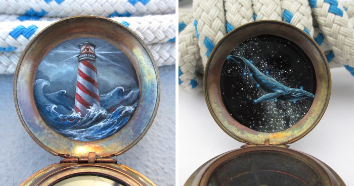 I Encourage People To Find Their Way By Painting Miniature Scenes On ...