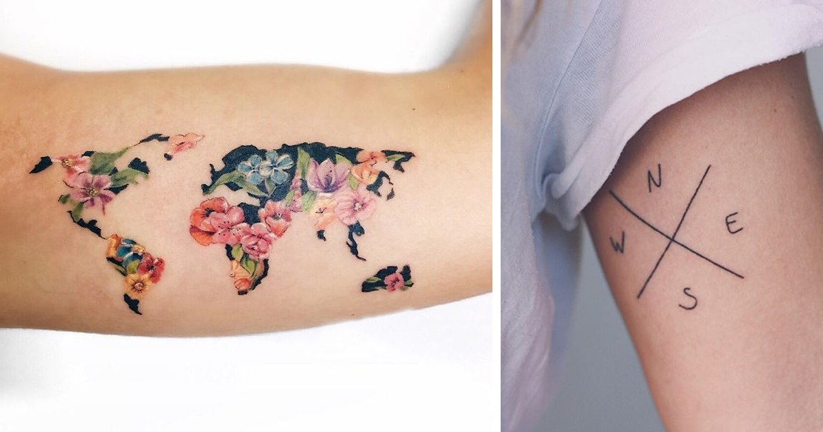 30+ Travel Tattoo Ideas That Will Make You Want To Pack Your Bags ASAP ...