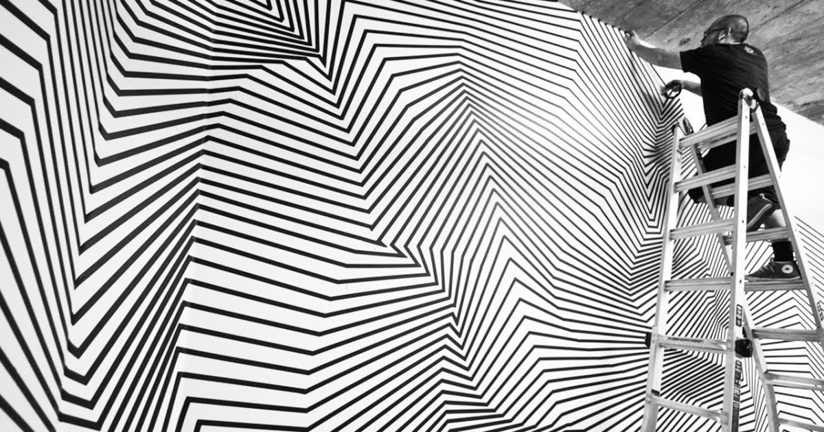 Optical Tape Art Installation: Dimensionalizing The Studio Time-Lapse ...