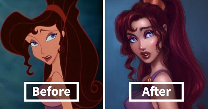 Illustrator Repaints Famous Cartoon Characters In Her Unique Style, And ...