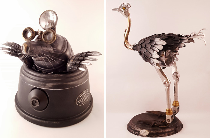 Steampunk Sculptures That I Create From Trash (Part 2) | Bored Panda